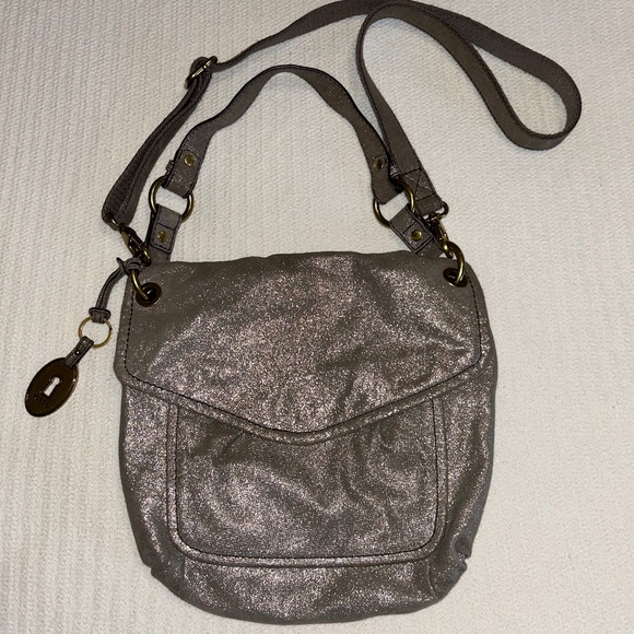 Fossil | Bags | Fossil Long Live Vintage 954 Shimmer Crossbody Bag ...